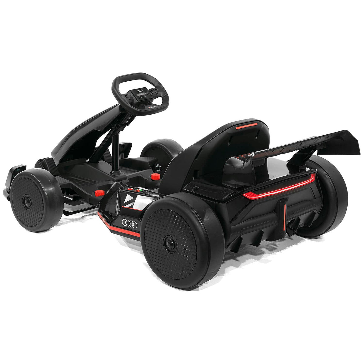 Audi Sport 24V Big Kids Drifting Ride-On Go Kart | Black