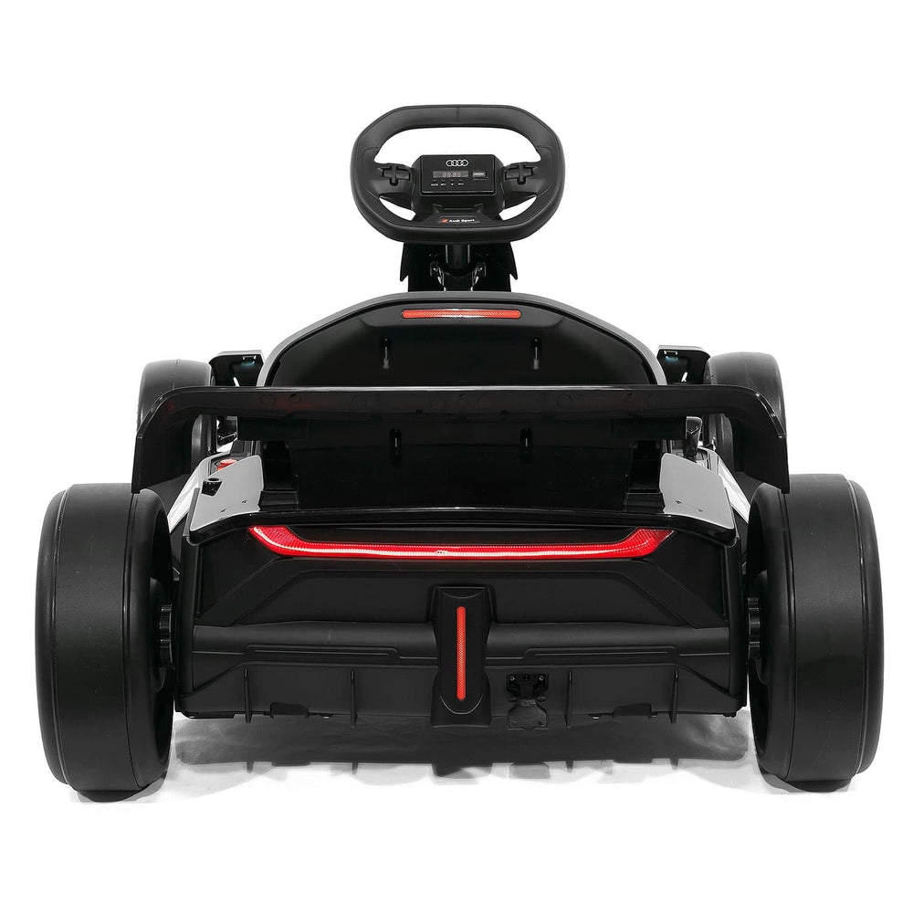 Audi Sport 24V Big Kids Drifting Ride-On Go Kart | Black