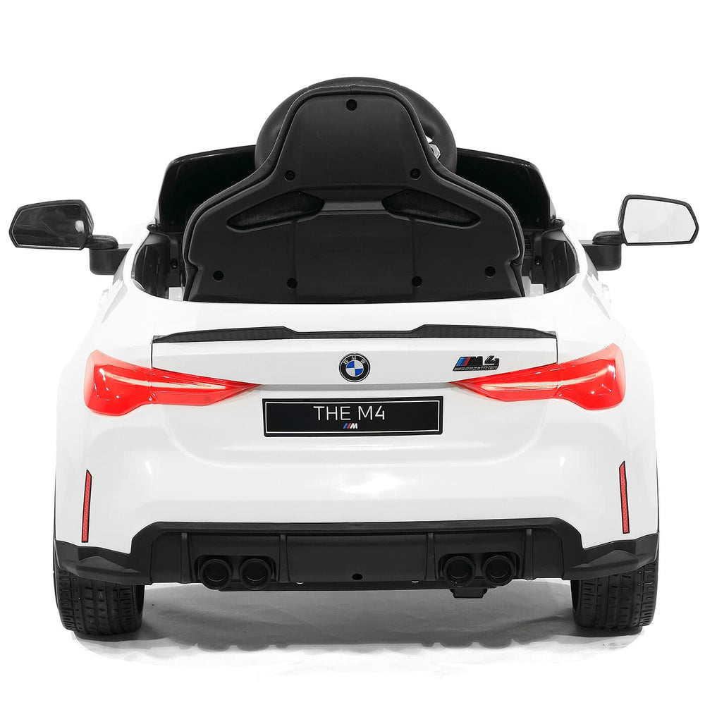 BMW M4 12V Kids Ride-On Car with R/C Parental Remote | White